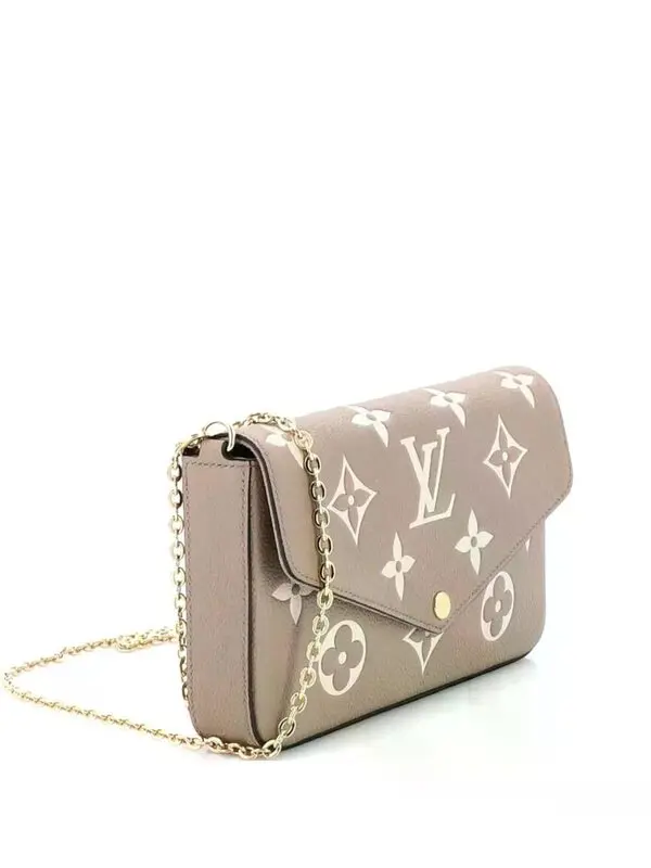 LOUIS VUITTON Felicie Pochette Bicolor Monogram Empreinte Giant - Neutrals