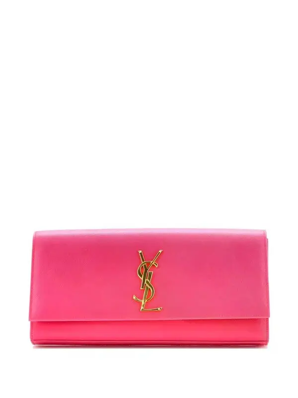 Saint Laurent Classic Monogram Long Clutch Bag - Black