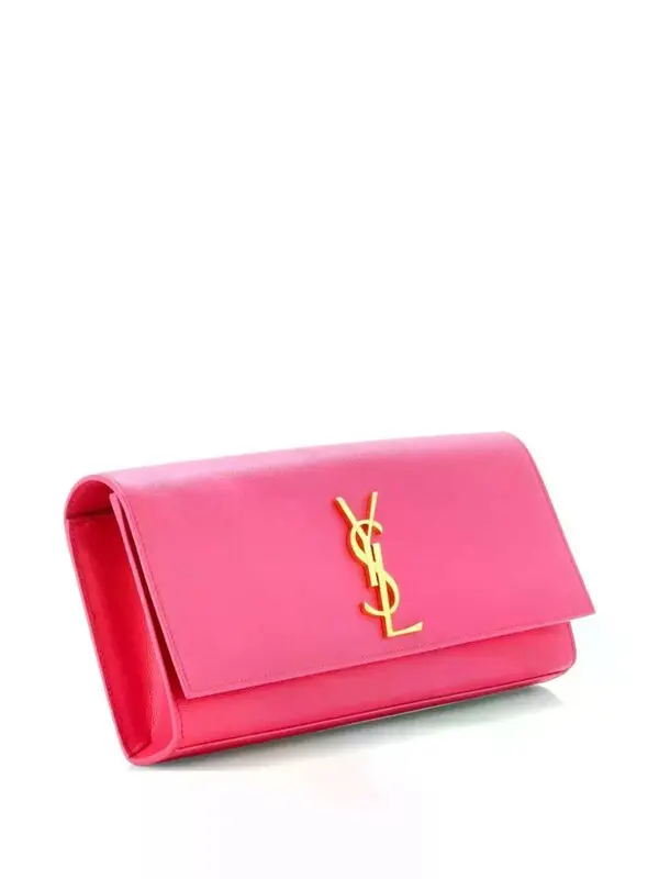 Saint Laurent Classic Monogram Long Clutch Bag - Black