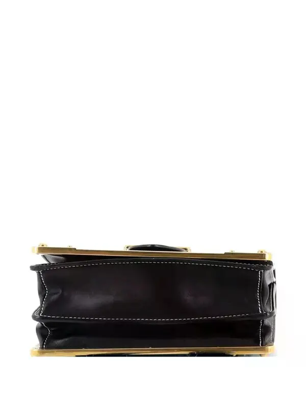 Prada Cahier Studded Laser Cut Small Crossbody Bag - Black