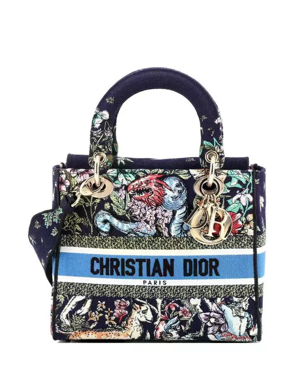 Dior Lady D-lite Medium Satchel - Blue