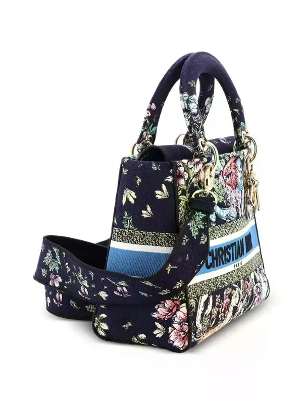 Dior Lady D-lite Medium Satchel - Blue