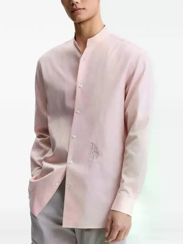 Shanghai Tang Horse-embroidered Shirt