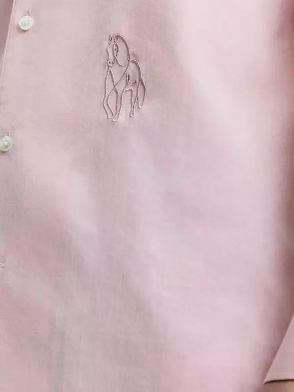 Shanghai Tang Horse-embroidered Shirt
