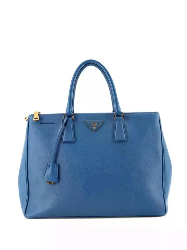 Prada Double Zip Lux Saffiano Leather Large Tote Bag
