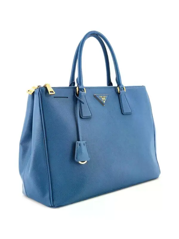 Prada Double Zip Lux Saffiano Leather Large Tote Bag