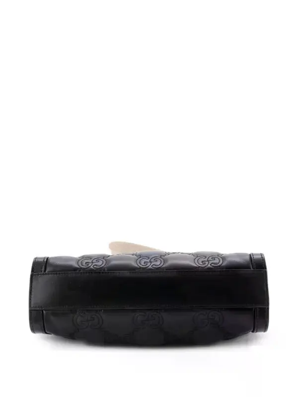 Gucci Gg Matelasse Leather Small Shoulder Bag - Black