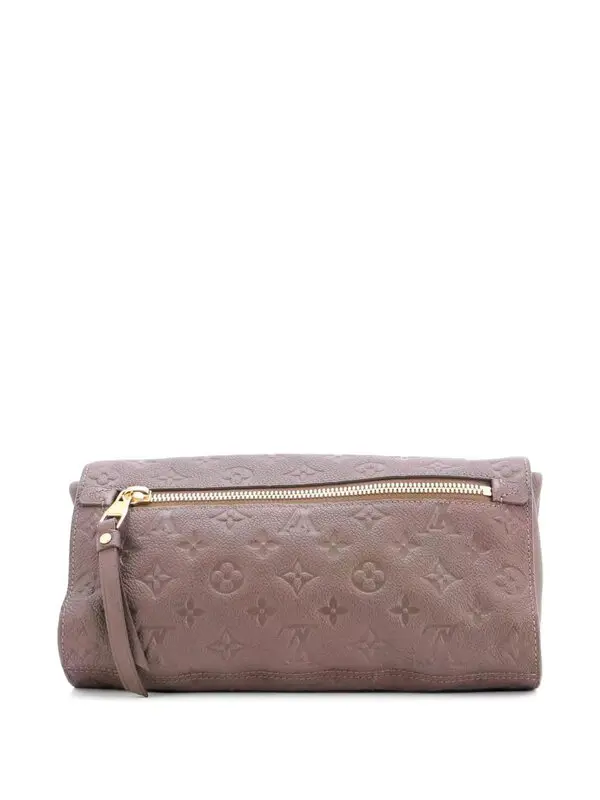 LOUIS VUITTON Pétillante Monogram Empreinte Leather Clutch Bag - Brown