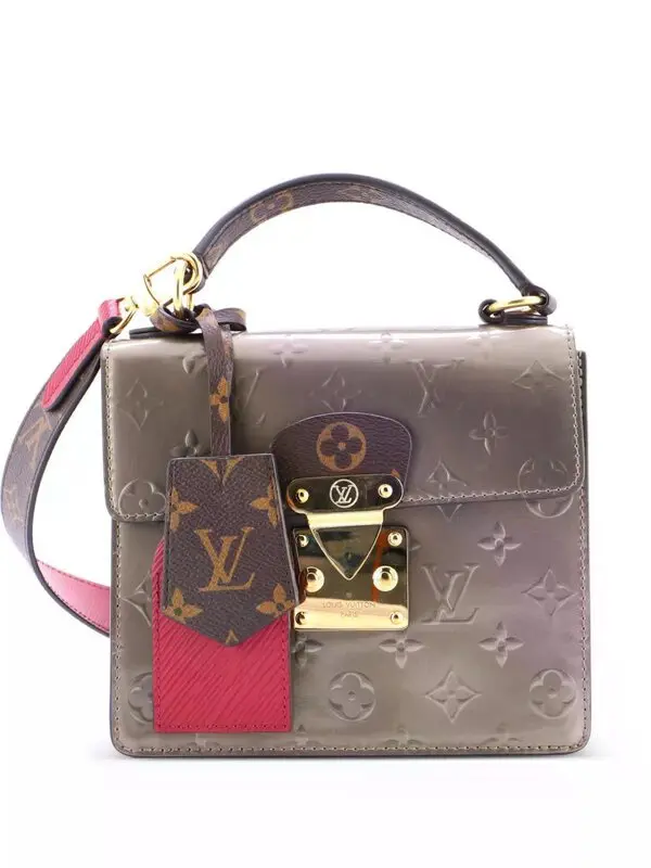 LOUIS VUITTON Spring Street Nm Handbag Monogram Vernis - Brown