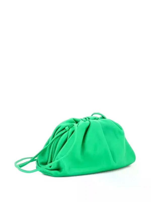 Bottega Veneta The Pouch Leather Mini Crossbody Bag - Green