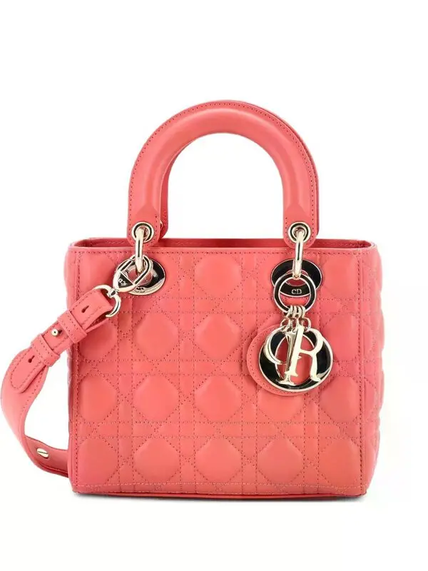 Dior My Abcdior Lady Bag Cannage Quilt Lambskin - Pink
