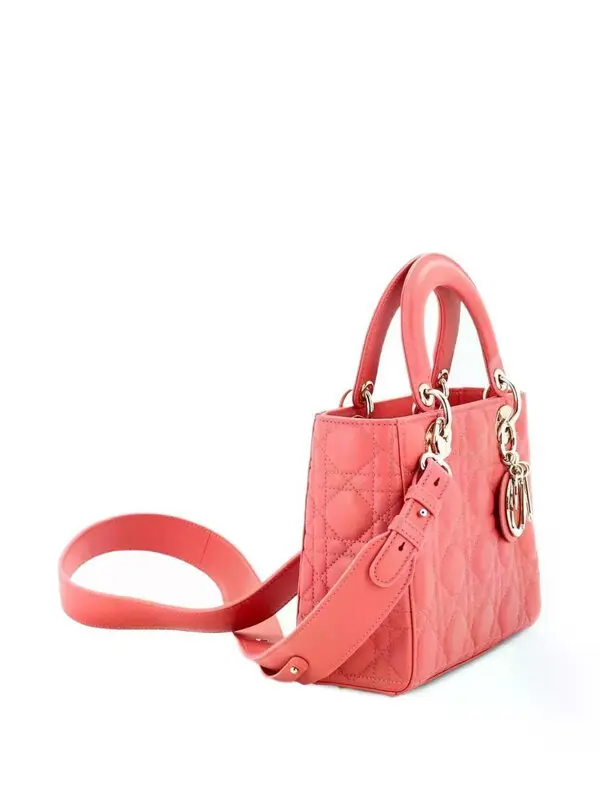 Dior My Abcdior Lady Bag Cannage Quilt Lambskin - Pink