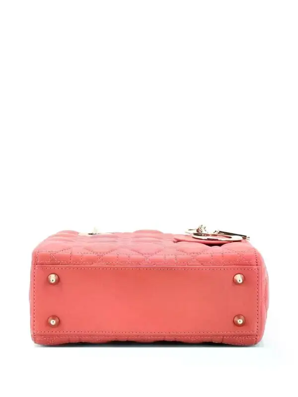 Dior My Abcdior Lady Bag Cannage Quilt Lambskin - Pink