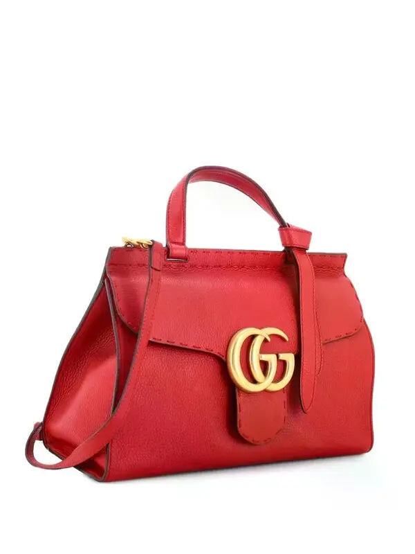 Gucci Gg Marmont Top Handle Small Satchel