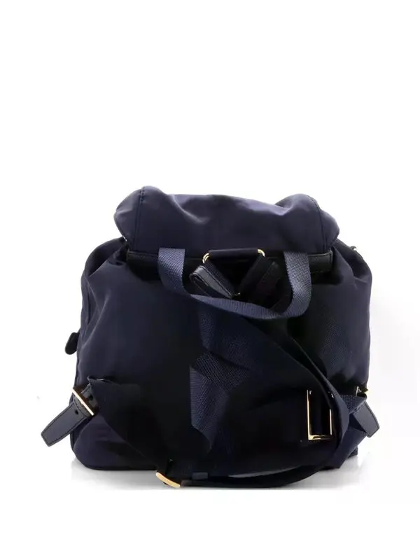 Prada Double Front Pocket Tessuto Small Backpack