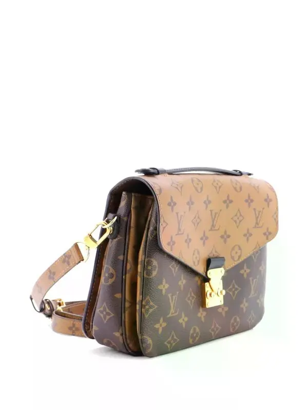 LOUIS VUITTON Pochette Metis Reverse Monogram Canvas Crossbody Bag - Brown