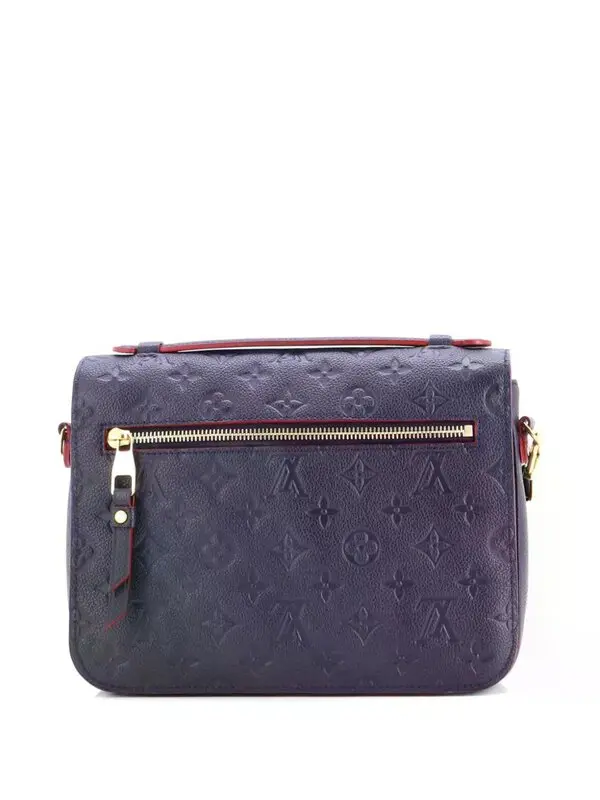 LOUIS VUITTON Pochette Metis Monogram Empreinte Leather - Blue