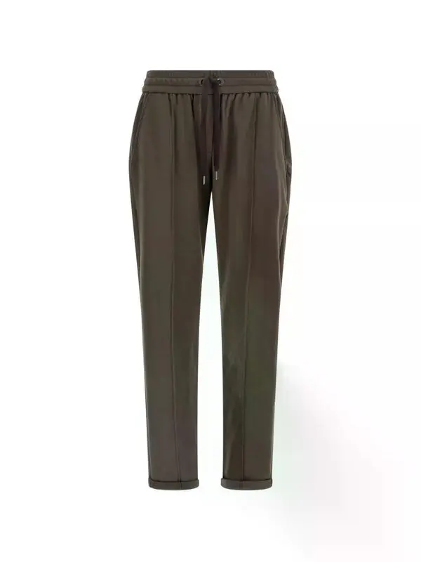 Brunello Cucinelli Pleat-detail Track Pants - Brown