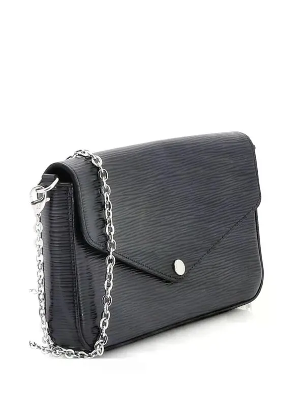 LOUIS VUITTON Felicie Pochette Epi Leather Crossbody Bag - Black