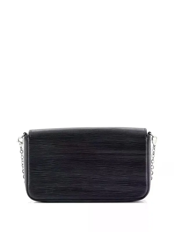 LOUIS VUITTON Felicie Pochette Epi Leather Crossbody Bag - Black