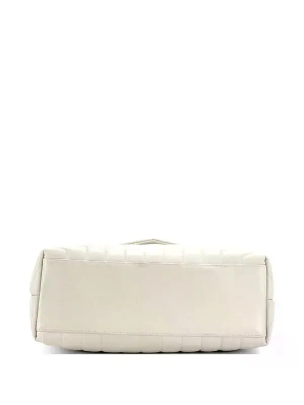 Saint Laurent Loulou Matelasse Chevron Leather Medium Shoulder Bag - Neutrals