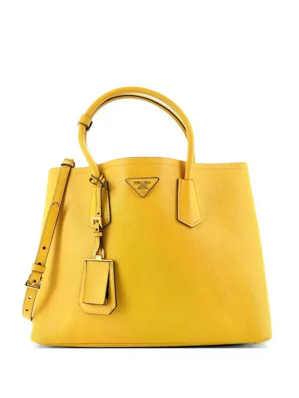 Prada Cuir Double Saffiano Leather Medium Tote Bag