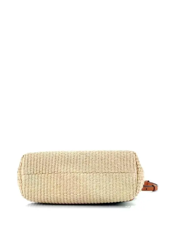 Fendi First Bag Raffia Small Shoulder Bag