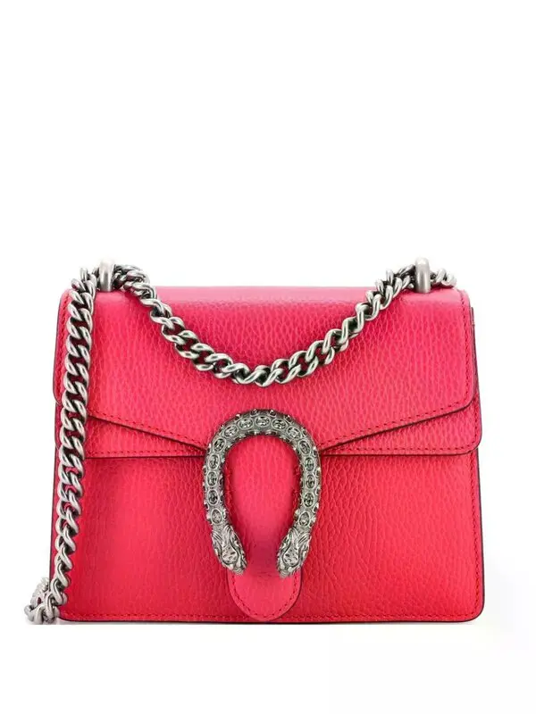 Gucci Dionysus Leather Mini Crossbody Bag - Pink