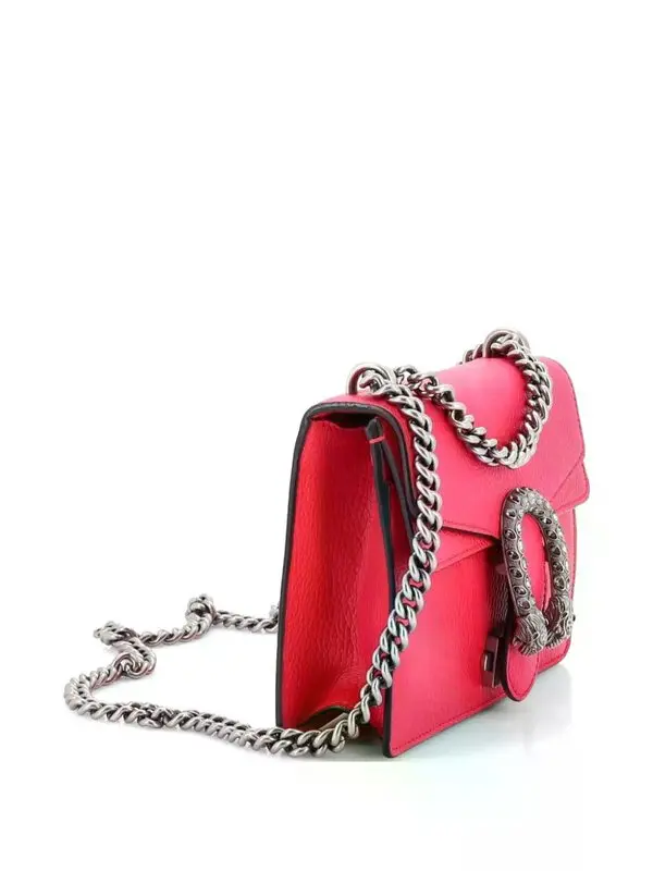 Gucci Dionysus Leather Mini Crossbody Bag - Pink