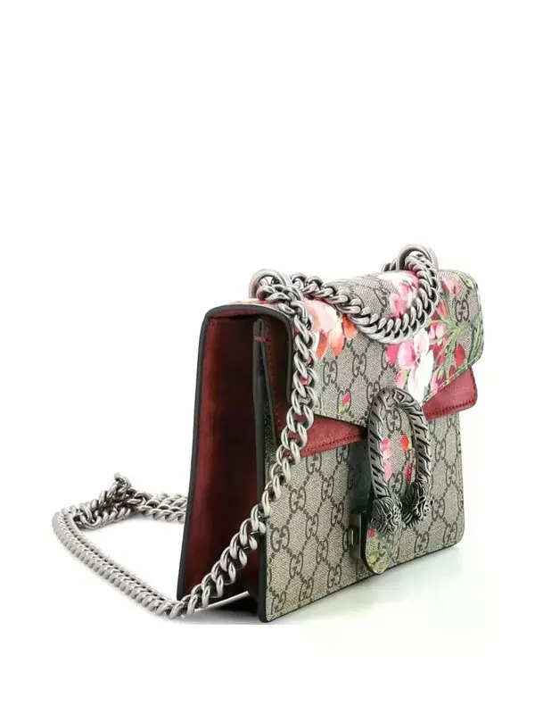 Gucci Dionysus Blooms Print Gg Coated Canvas Mini Shoulder Bag - Brown