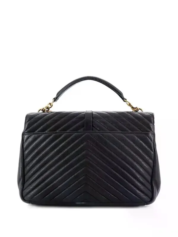 Saint Laurent Classic Monogram College Large Shoulder Bag - Black
