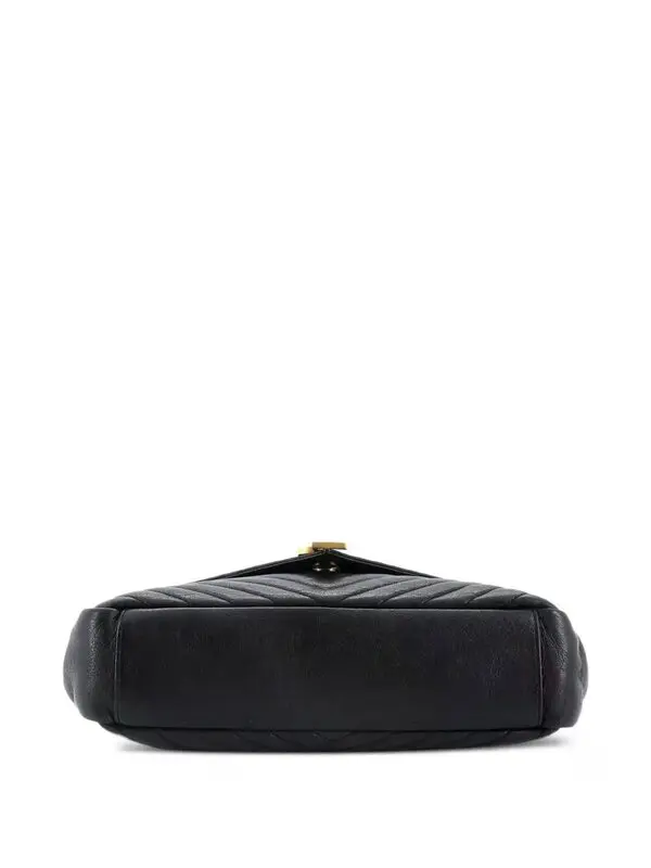 Saint Laurent Classic Monogram College Large Shoulder Bag - Black