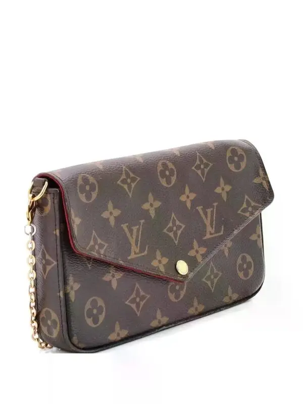 LOUIS VUITTON Felicie Pochette Monogram Canvas - Brown