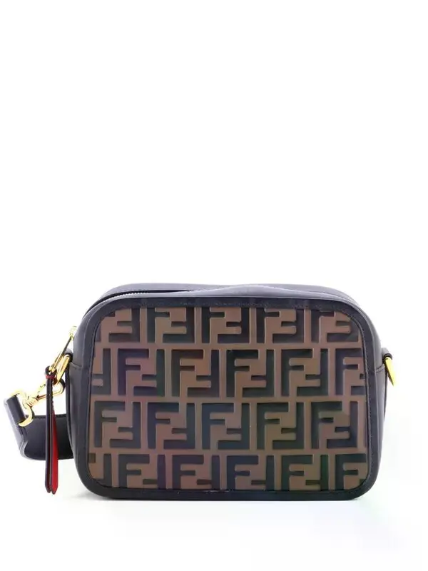 Fendi Zucca Embossed Leather Camera Bag