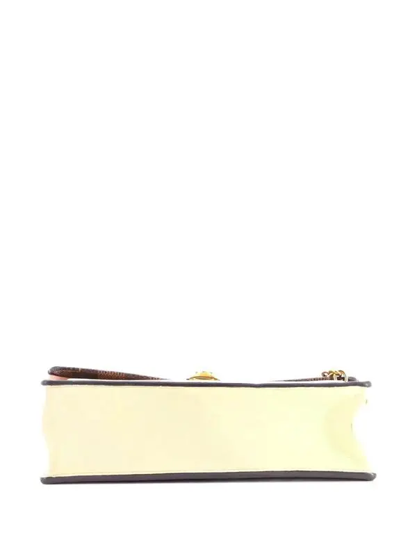 LOUIS VUITTON Vavin Chain Wallet Nm Damier With Leather Crossbody Bag - Brown
