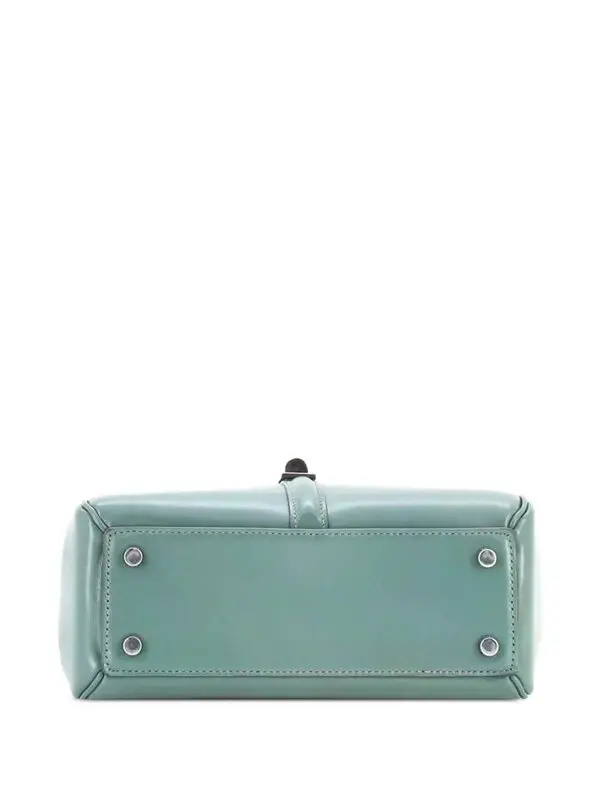Celine 16 Top Handle Small Satchel - Green