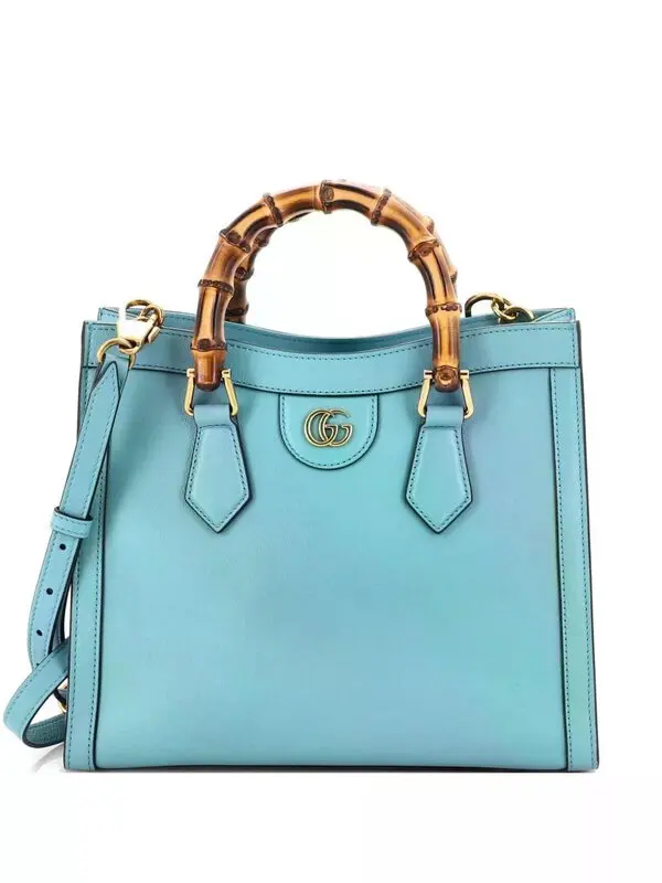 Gucci Diana Nm Bamboo Handle Small Tote Bag - Green