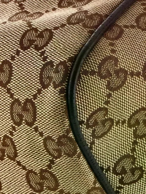 Gucci Web Strap Flap Messenger Gg Canvas Medium - Brown
