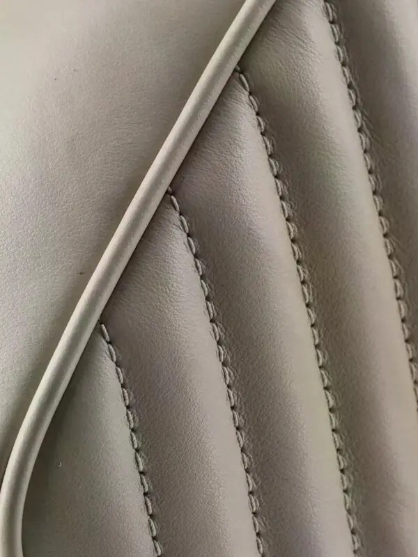 Saint Laurent Lou Camera Bag Matelasse Chevron Leather Small Crossbody Bag - Neutrals