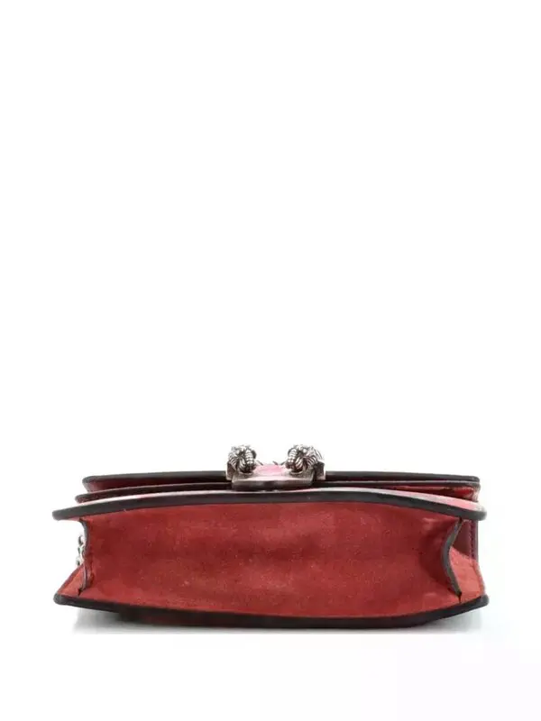 Gucci Dionysus Blooms Print Gg Coated Canvas Super Mini Crossbody Bag - Brown