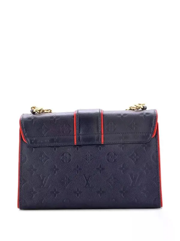LOUIS VUITTON Saint Sulpice Handbag Monogram Empreinte Leather Pm - Blue