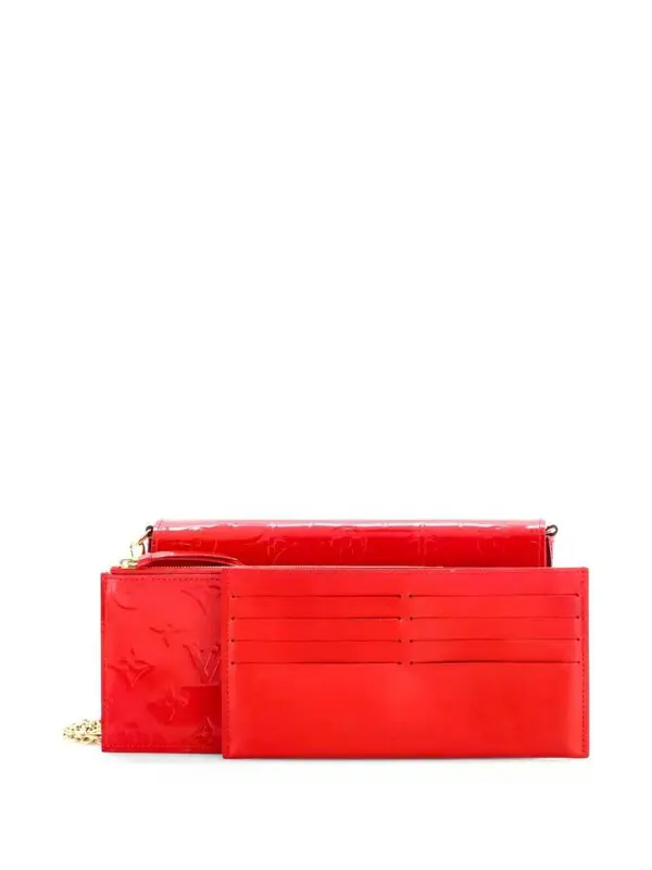 LOUIS VUITTON Felicie Pochette Monogram Vernis - Red
