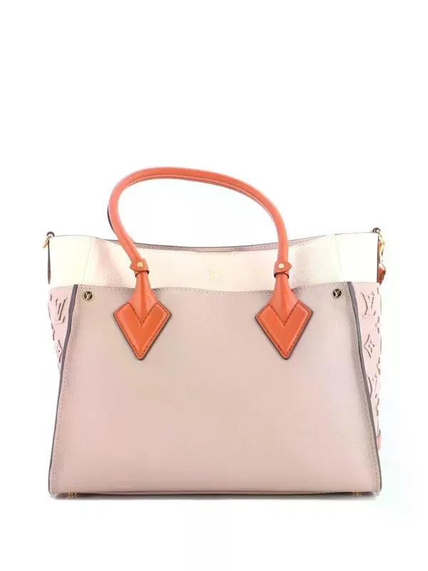 LOUIS VUITTON On My Side Monogram Tuffetage Leather Mm Tote Bag - Neutrals