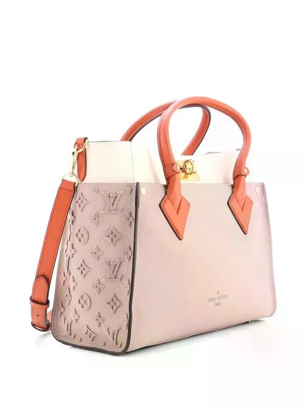 LOUIS VUITTON On My Side Monogram Tuffetage Leather Mm Tote Bag - Neutrals
