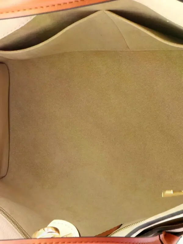LOUIS VUITTON On My Side Monogram Tuffetage Leather Mm Tote Bag - Neutrals