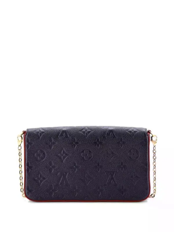 LOUIS VUITTON Felicie Pochette Monogram Empreinte Leather - Blue