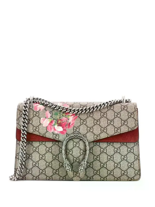 Gucci Dionysus Blooms Print Gg Coated Canvas Small Shoulder Bag - Brown