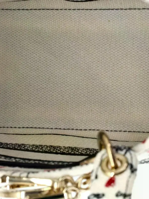 Dior Lady D-lite Embroidered Canvas Satchel - Multicolour