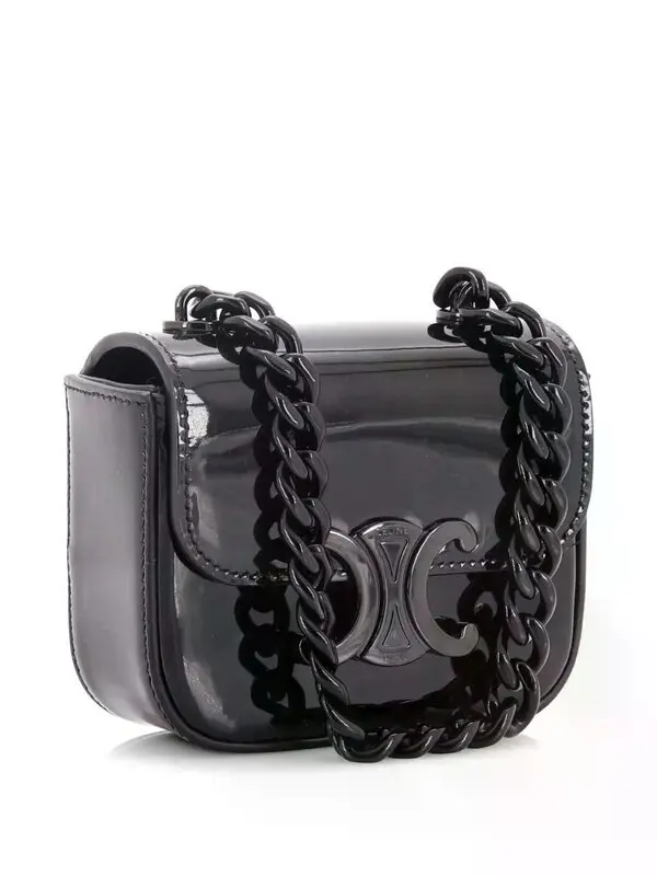 Celine Claude Chain Patent Mini Shoulder Bag