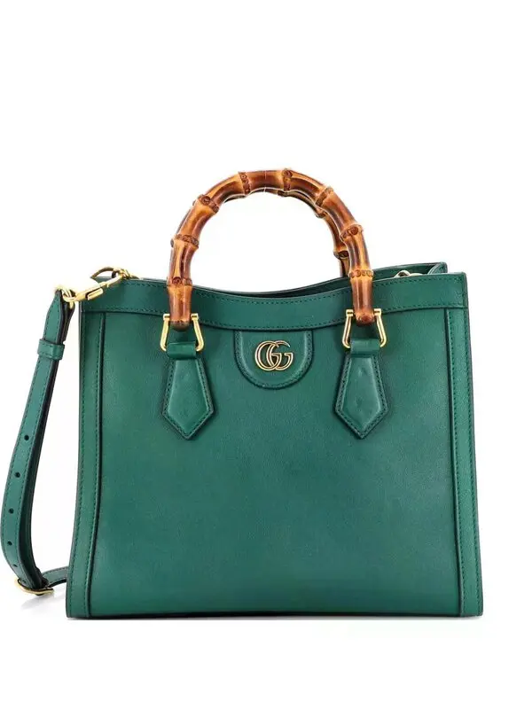 Gucci Diana Small Tote Bag With Bamboo Handle - Green
